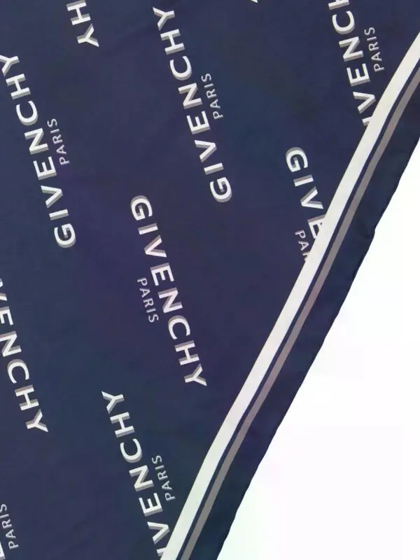 Givenchy Logo Scarf - Blue