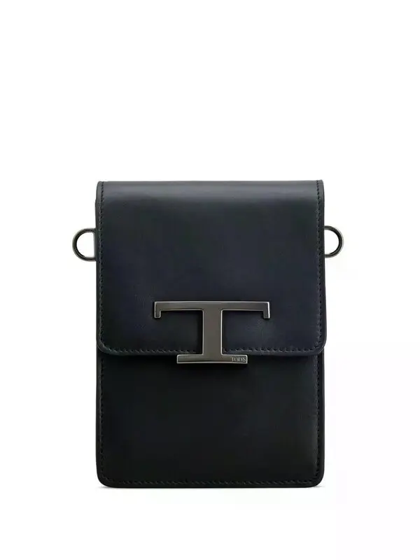 TOD'S T Timeless Messenger Bag - Black