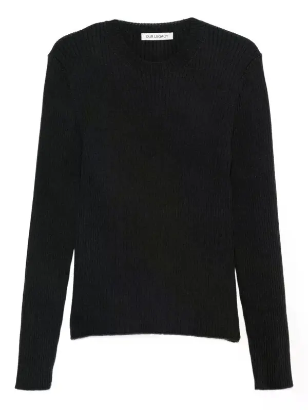 Our Legacy Ribbed Crew-neck Sweater
