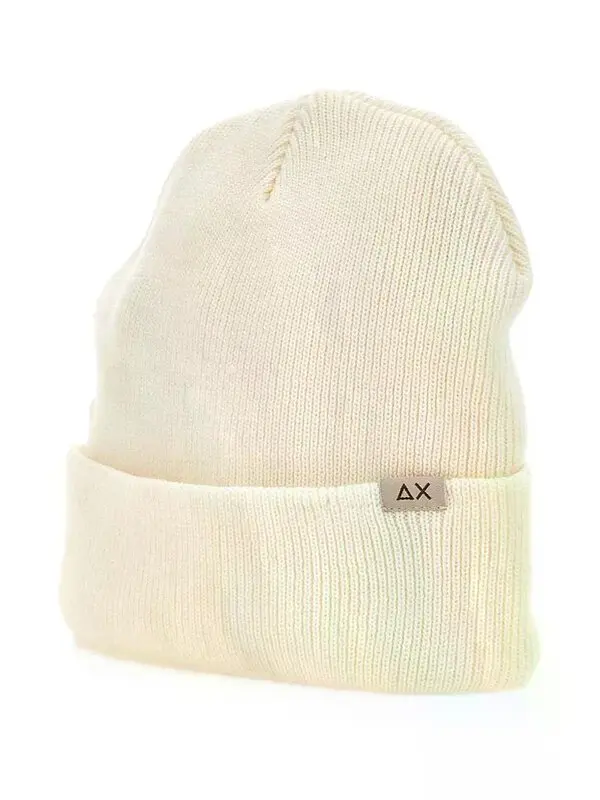 SUN 68 Logo-patch Beanie - White
