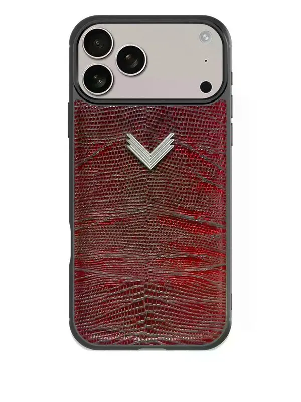 VELANTE Leather Iphone 17 Pro Max Phone Case - Red