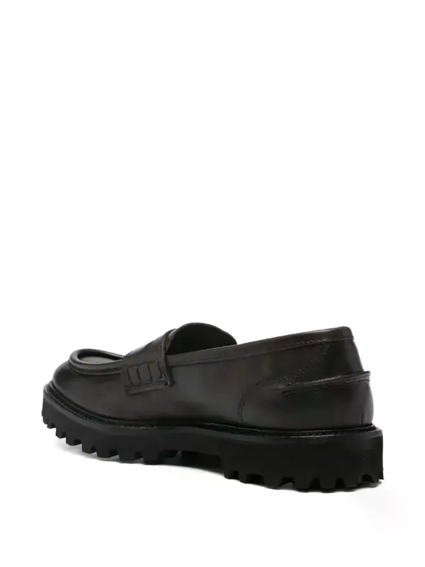 FRATELLI RENNELLA Penny Leather Loafers