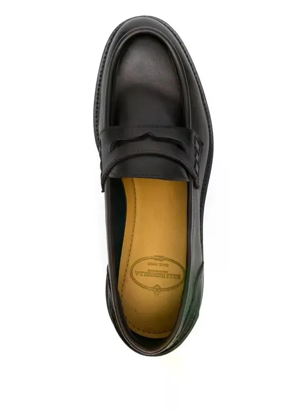 FRATELLI RENNELLA Penny Leather Loafers