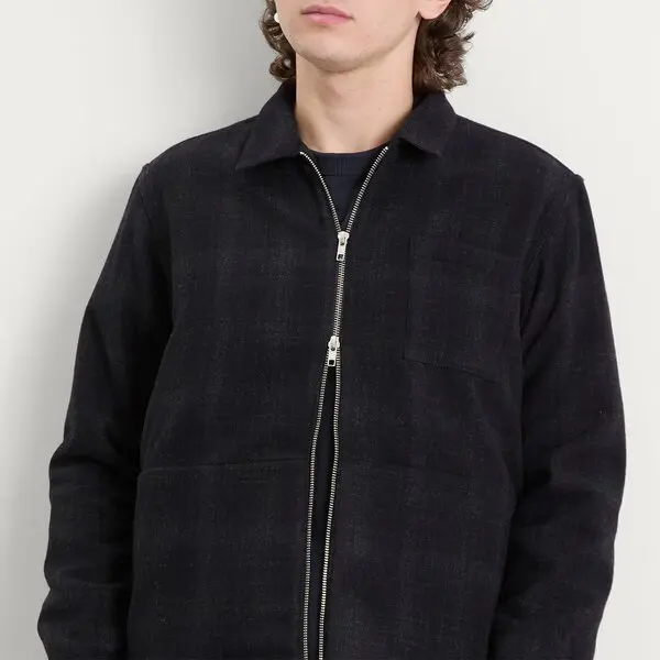 You Must Create Bowie Check Jacket - Black/charcoal