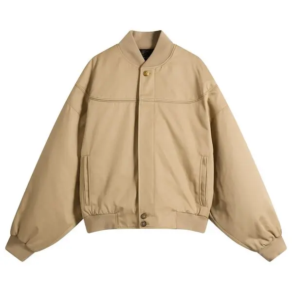 WILLY CHAVARRIA Gas Station Bomber Jacket - Travertine