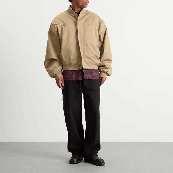 WILLY CHAVARRIA Gas Station Bomber Jacket - Travertine