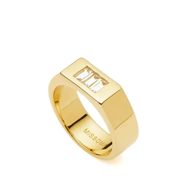 MISSOMA Lucy Williams Triple Stone Chunky Ring - Gold