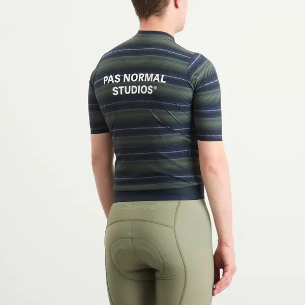 PAS NORMAL STUDIOS Essential Jersey - Light Olive Stripe