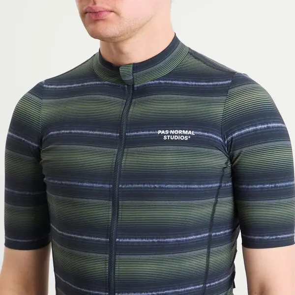 PAS NORMAL STUDIOS Essential Jersey - Light Olive Stripe