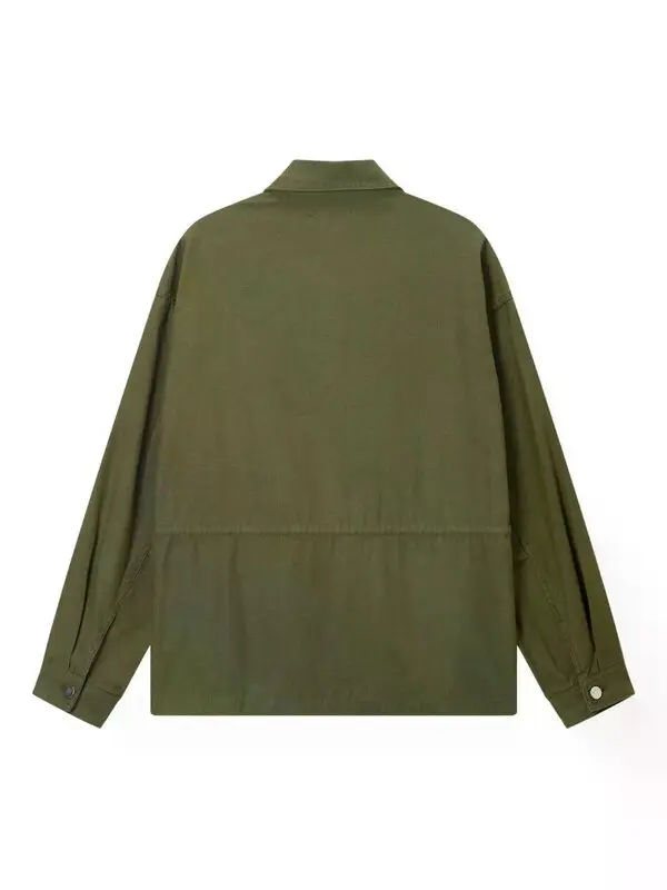 TOUT A COUP Double-pocket Collared Jacket - Green