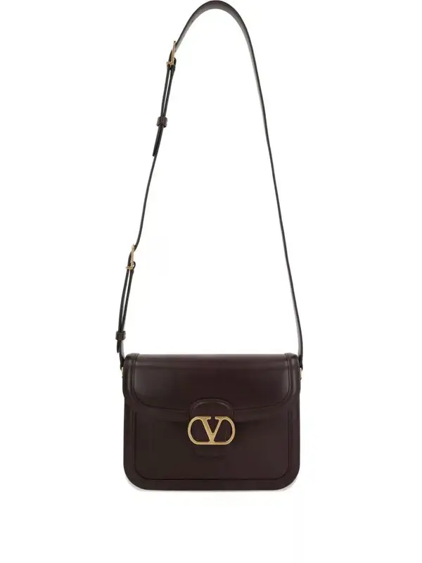 Valentino Garavani Vlogo Flap Shoulder Bag - Brown