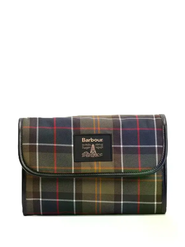 Barbour Tartan-plaid Clutch - Green