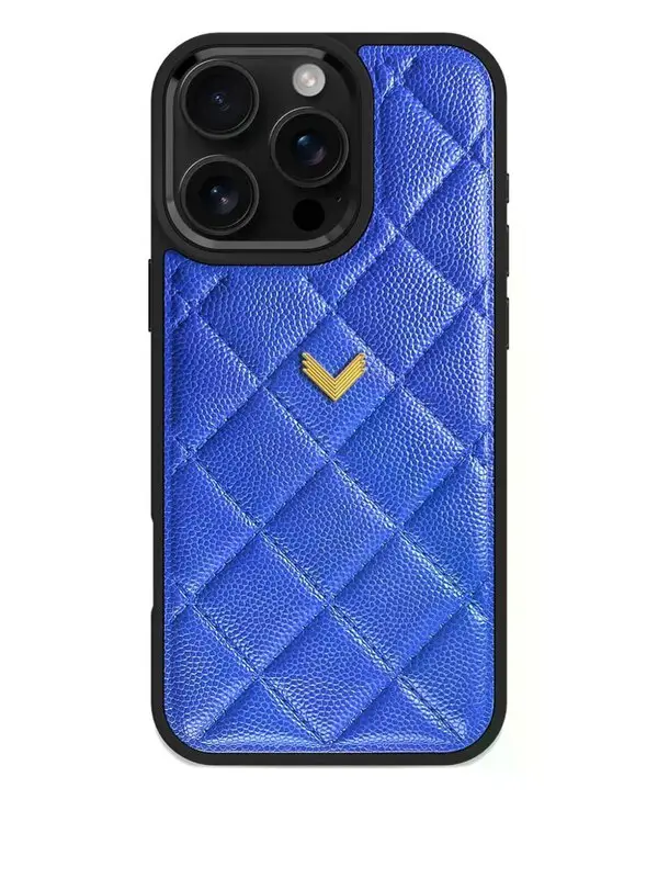 VELANTE Leather Iphone 16 Pro Max Phone Case - Blue