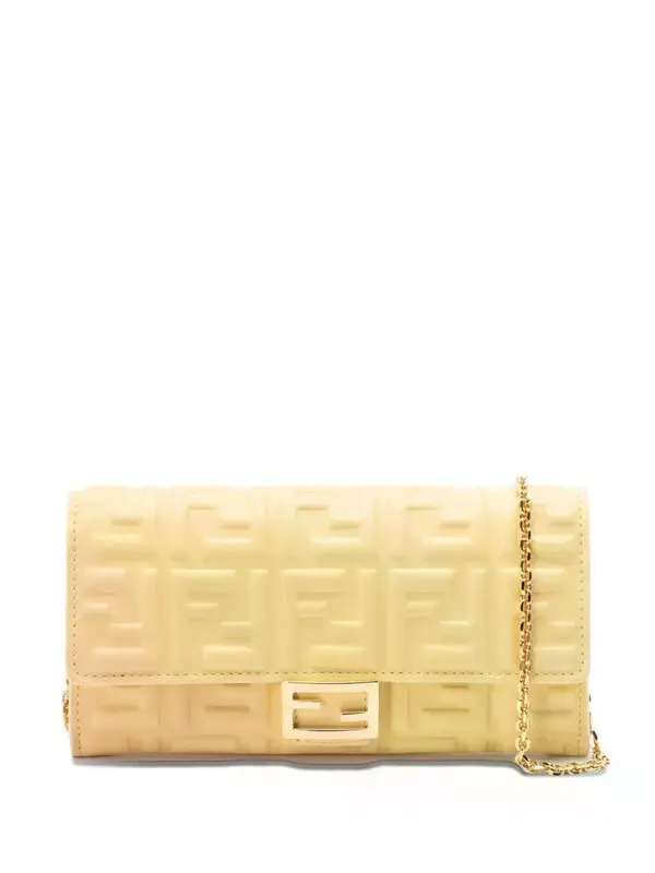 Fendi Baguette Continental Chain-strap Wallet - Yellow