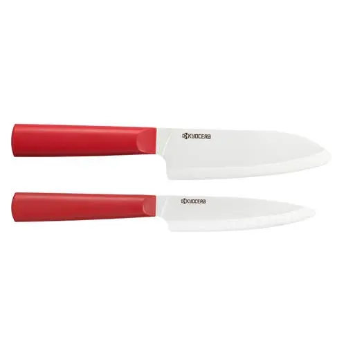 KYOCERA Innovationwhite® 2 Piece Ceramic Knife Set - Red