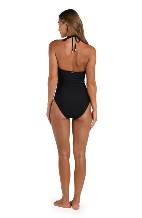 L'Agence Shiva Cutout One-piece Swimsuit