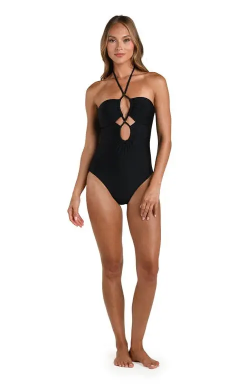 L'Agence Shiva Cutout One-piece Swimsuit