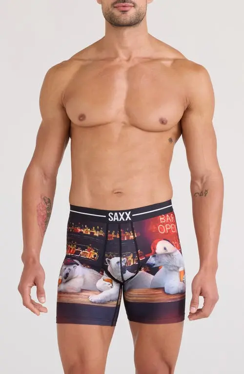 SAXX Volt Breathable Sim Fit Mesh Boxer Briefs - Da Bears-multi