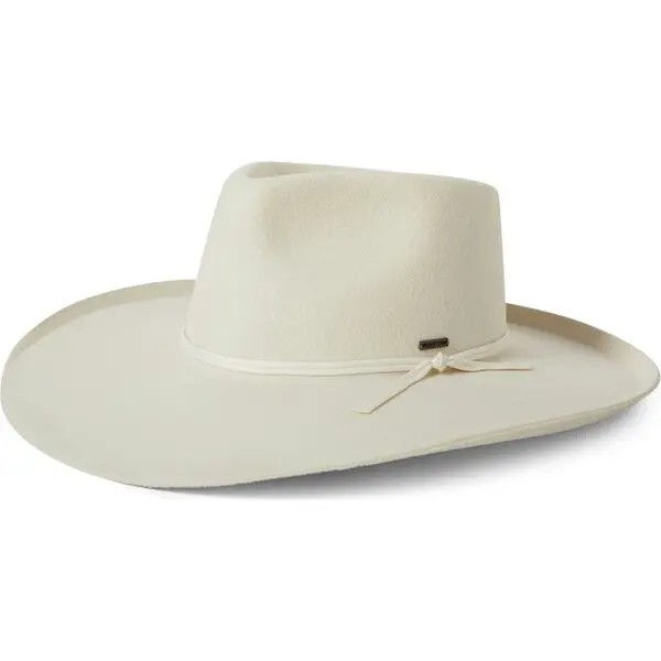 Brixton Marlow Wool Felt Rancher Hat - Off White