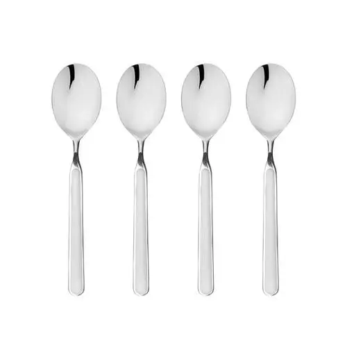 MEPRA Fantasia American Coffee Spoon Set4 Pieces - Porcelain White