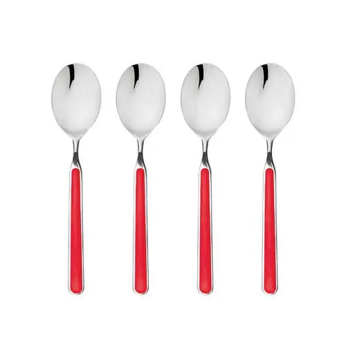 MEPRA Fantasia American Coffee Spoon Set4 Pieces - Red