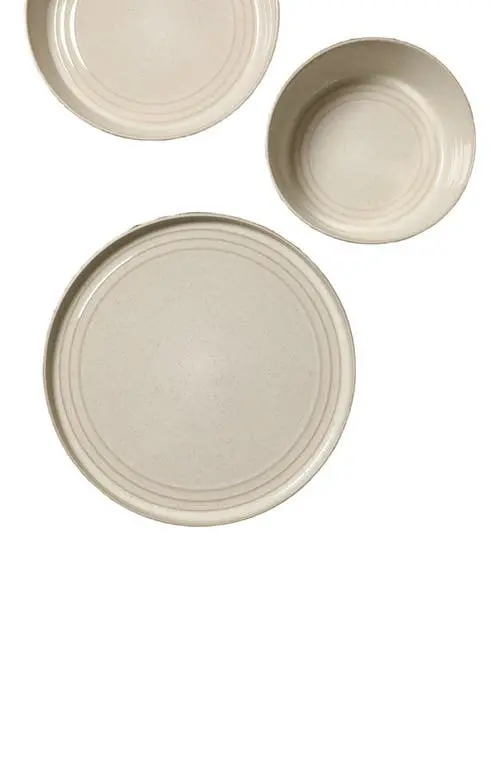 STONE + LAIN Claire Stoneware 4-piece Dinner Plate Set