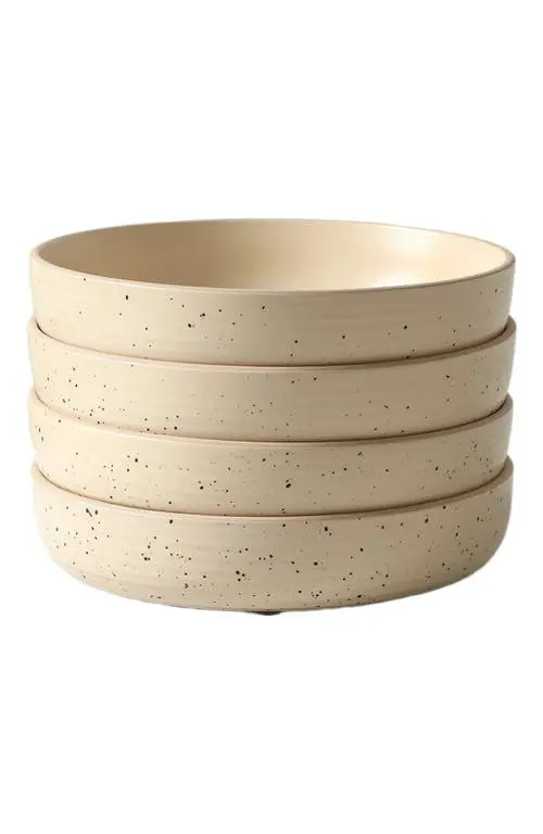 STONE + LAIN Lauren Stoneware 16-piece Dinnerware Set - Beige