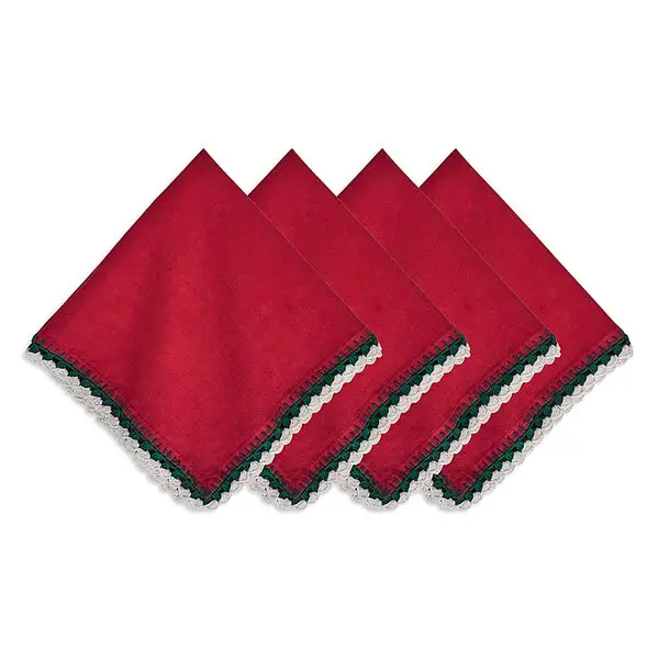 JULISKA Isadora Napkins Set Of 4 - Red