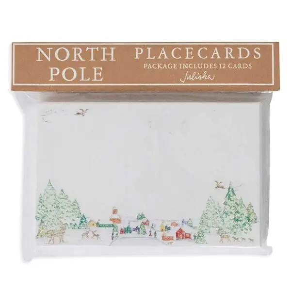 JULISKA Berry And Thread North Pole Place Cards, Set Of 12