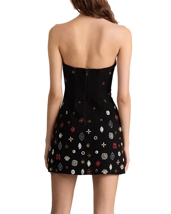 Alice + Olivia Iva Embellished Mini Dress