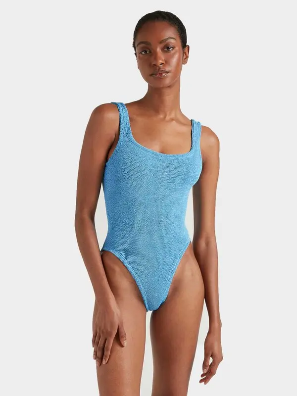 Hunza G Square Neck One Piece Swimsuit