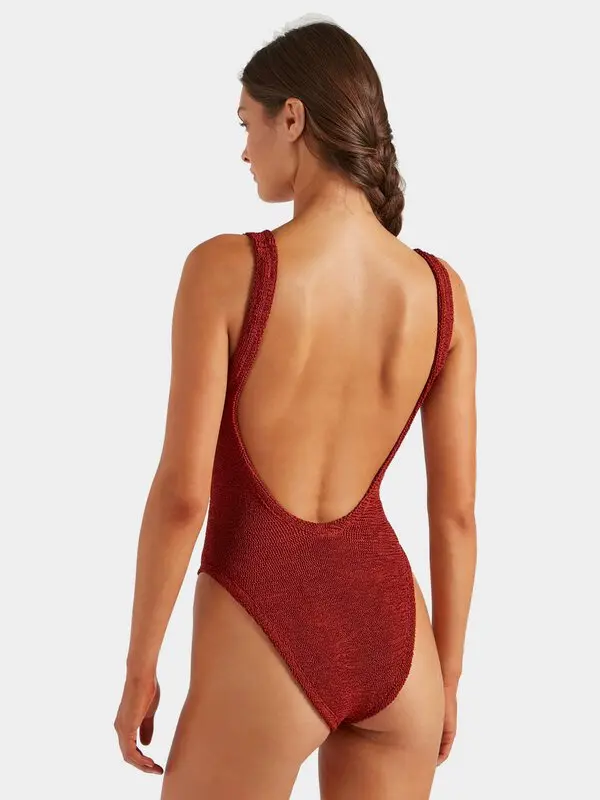 Hunza G Square Neck One Piece Swimsuit