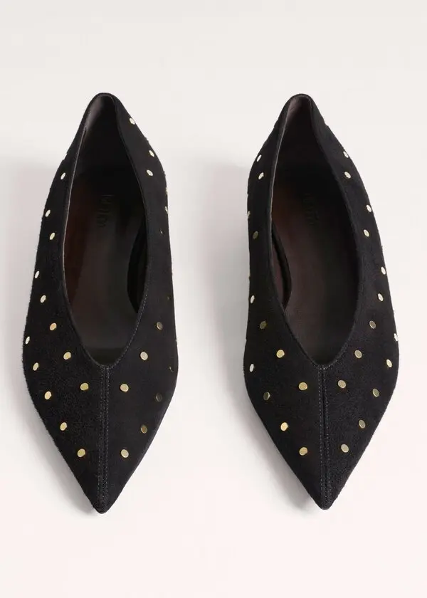 ME+EM Studded Point Flat - Black