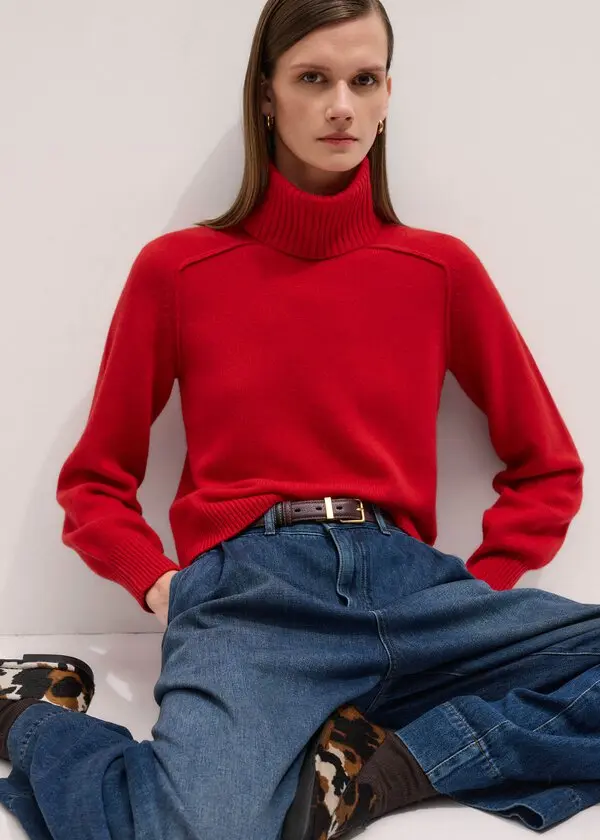 ME+EM - Cashmere Relaxed Jumper With Snood