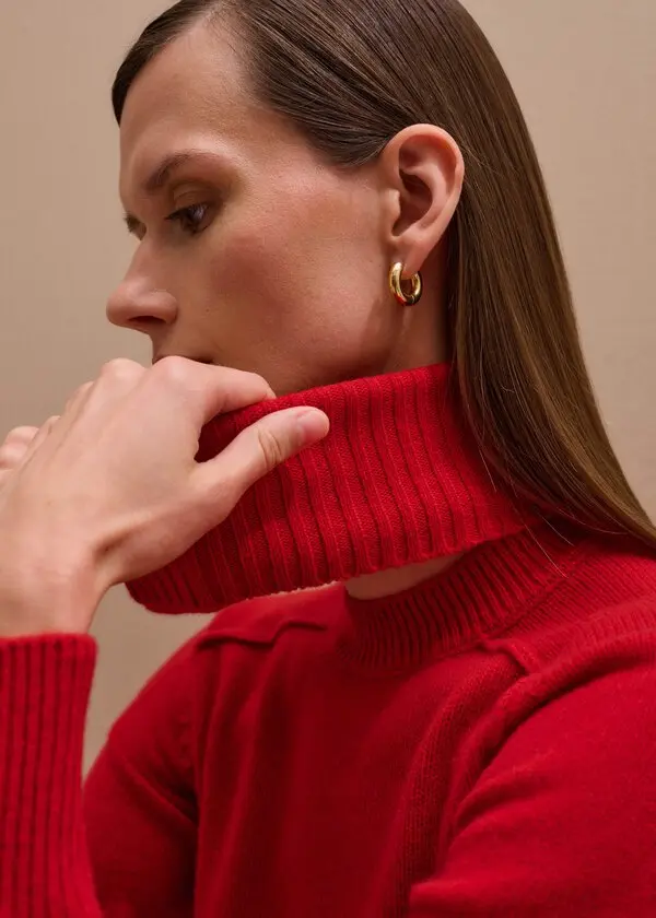 ME+EM - Cashmere Relaxed Jumper With Snood