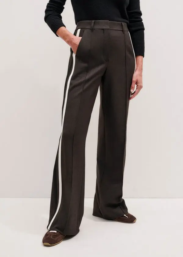 ME+EM Contrast Side Stripe Relaxed Pant