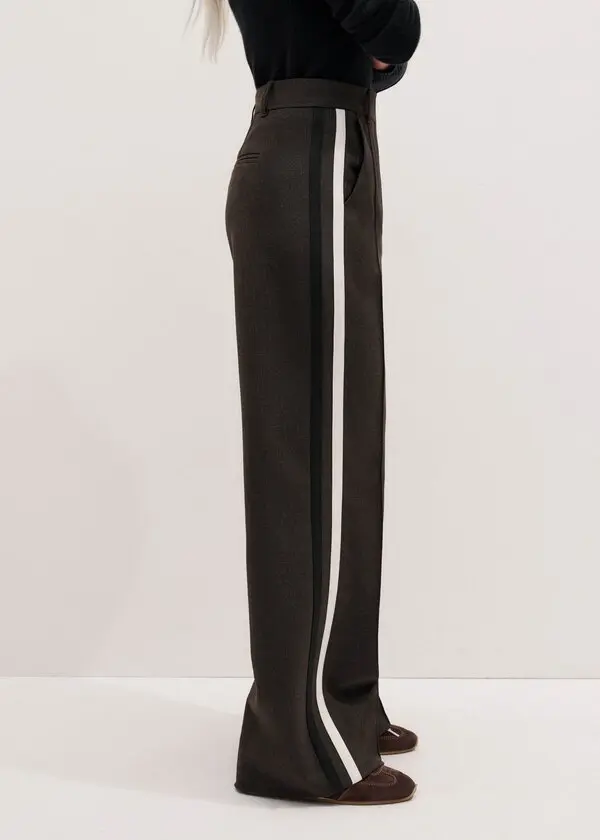 ME+EM Contrast Side Stripe Relaxed Pant