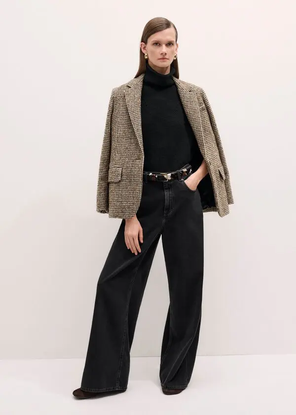 ME+EM Cashmere Crop Vest - Black