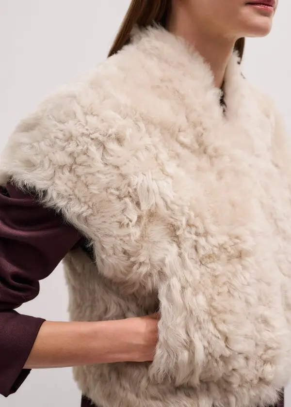 ME+EM Shearling Layering Shrug