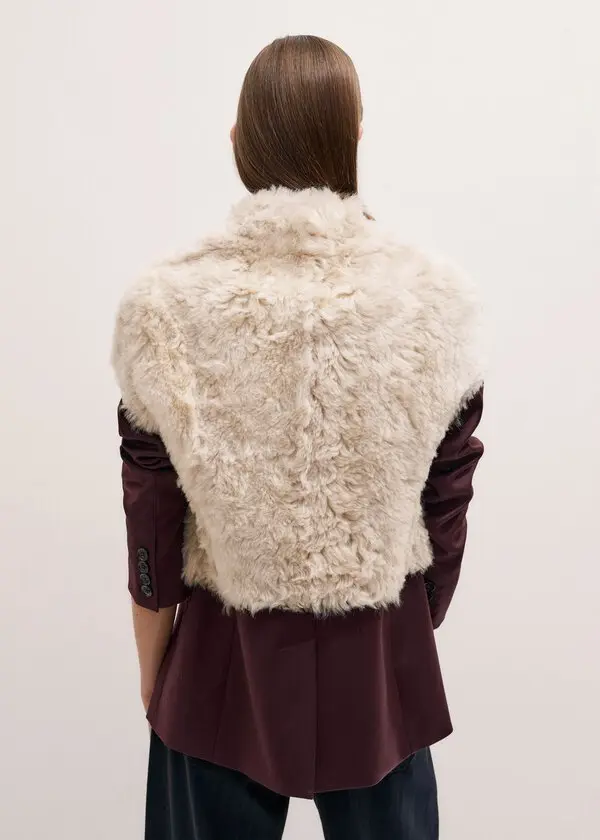 ME+EM Shearling Layering Shrug