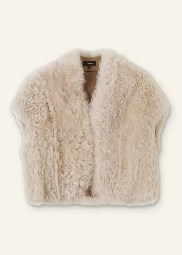 ME+EM Shearling Layering Shrug