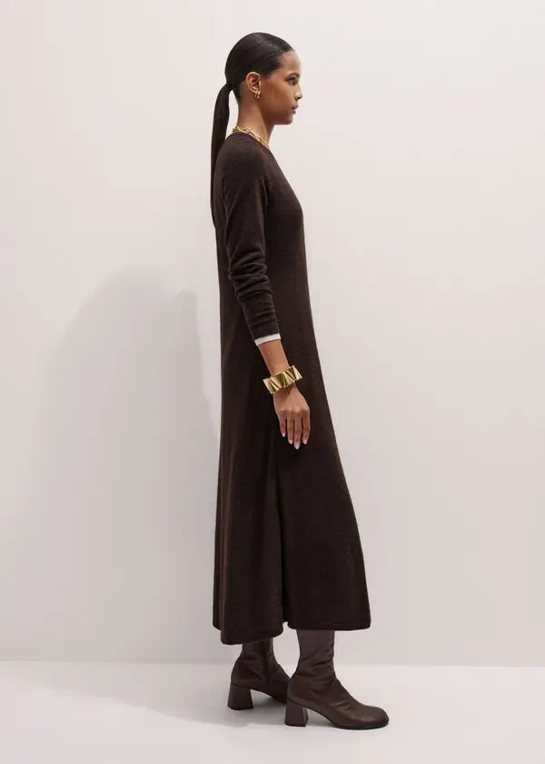ME+EM Double Layer Knit Maxi Dress