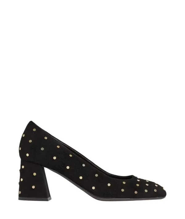 ME+EM Studded Block Heel - Black