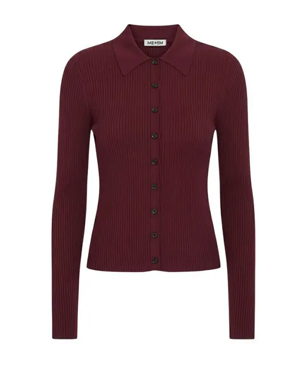 ME+EM Merino Cashmere Slim Knit Shirt
