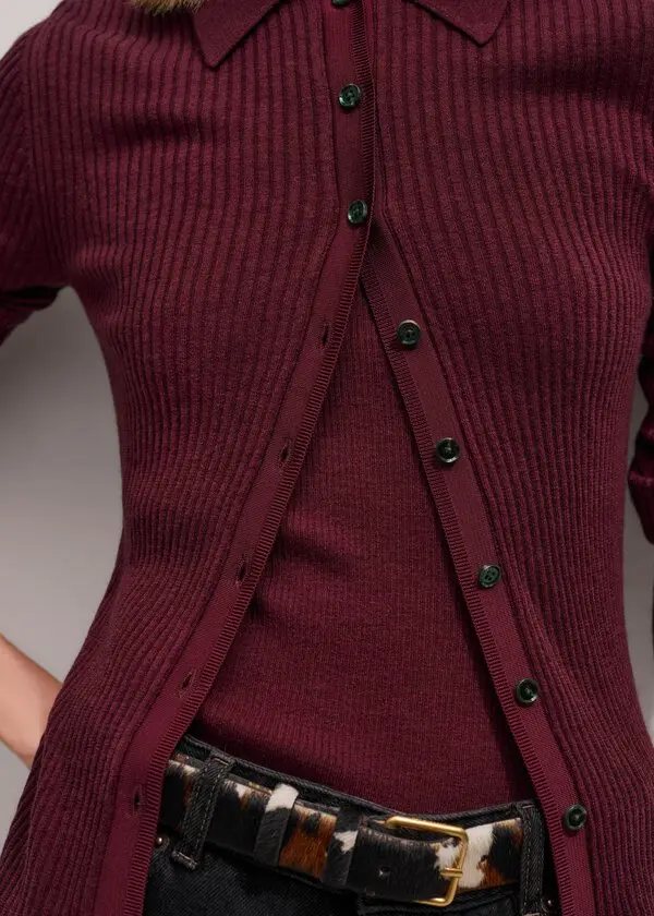 ME+EM Merino Cashmere Slim Knit Shirt