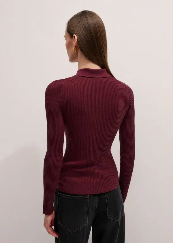 ME+EM Merino Cashmere Slim Knit Shirt