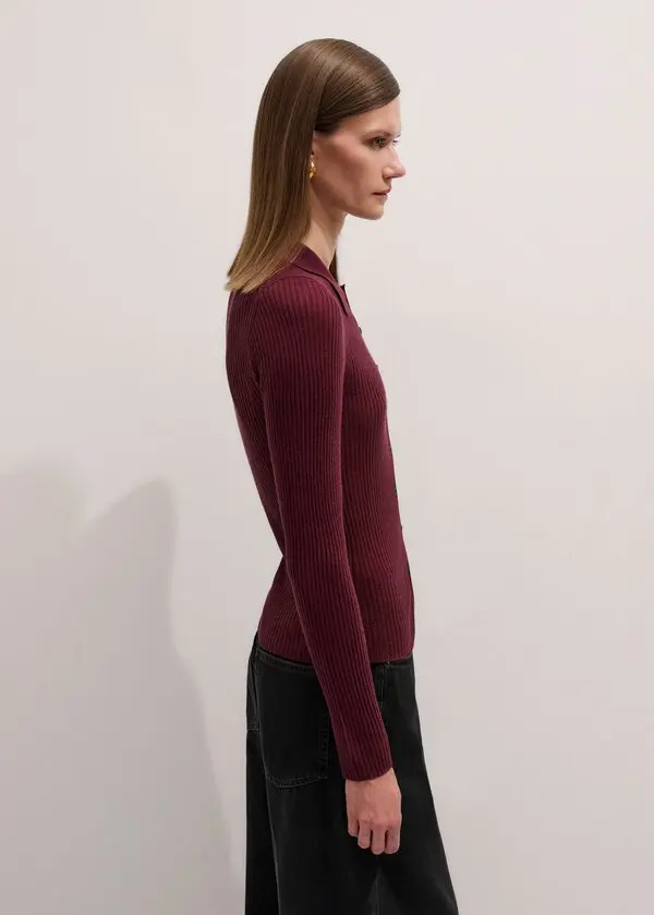 ME+EM Merino Cashmere Slim Knit Shirt