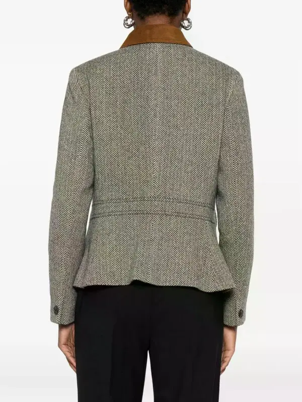 Polo Ralph Lauren Suede-trim Herringbone Jacket