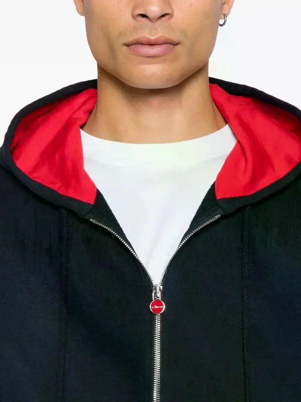 Kiton Contrast-bands Cotton Tracksuit - Blue