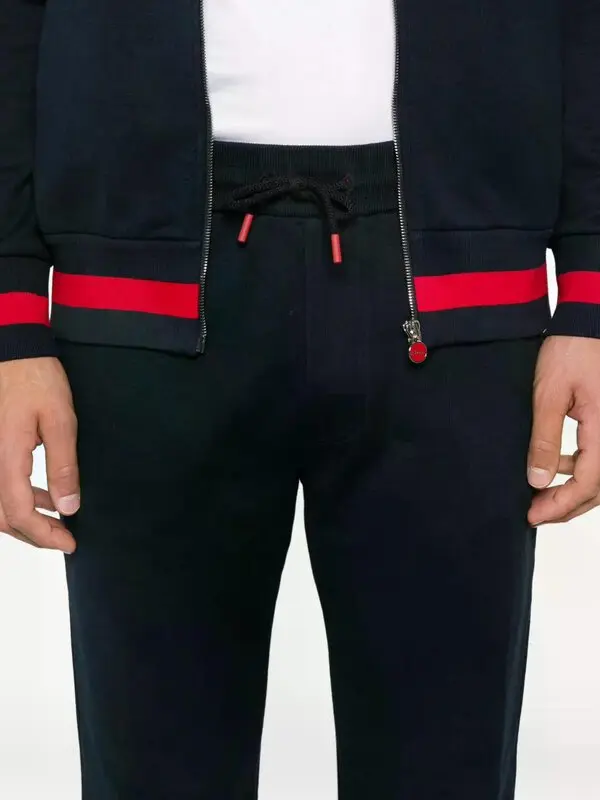 Kiton Contrast-bands Cotton Tracksuit - Blue